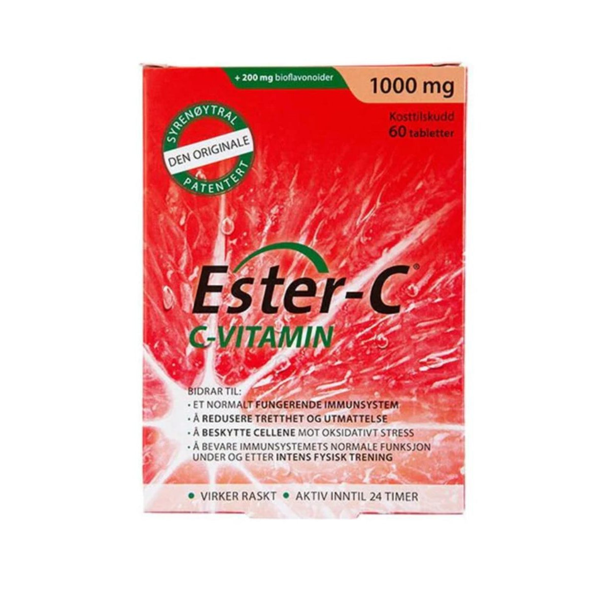 Ester-C 1000 mg med Bioflavonoider – Originalt C-vitamin for ...